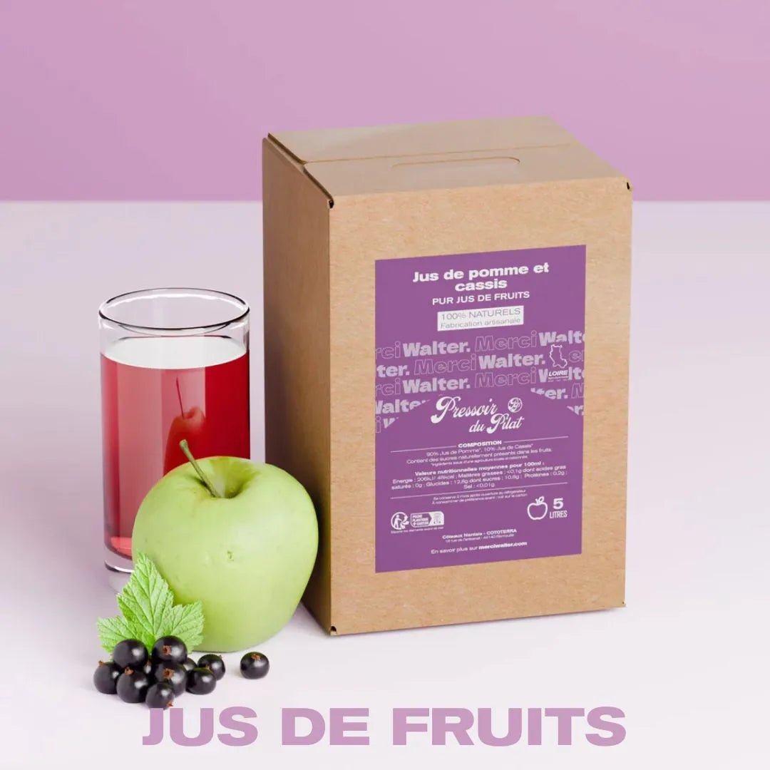 Jus de Pomme Cassis Artisanal - Bag-in-Box 5L – Merci Walter